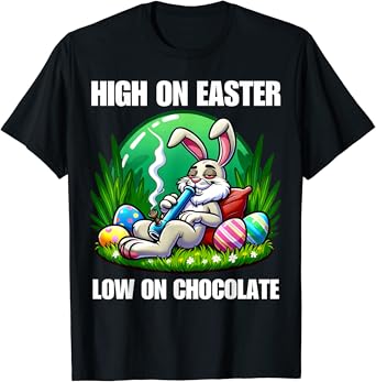 Amazon.com: Easter Bunny Marijuana Cannabis Weed Funny 420 Humor Gift T-Shirt : Clothing, Shoes ...